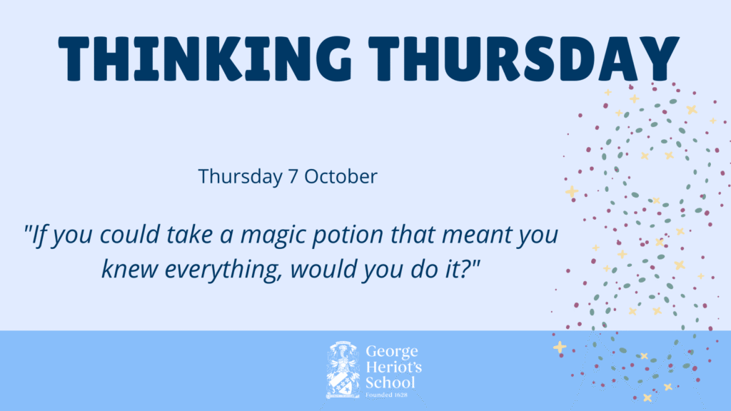 Thinking Thursday Blog - George Heriots School